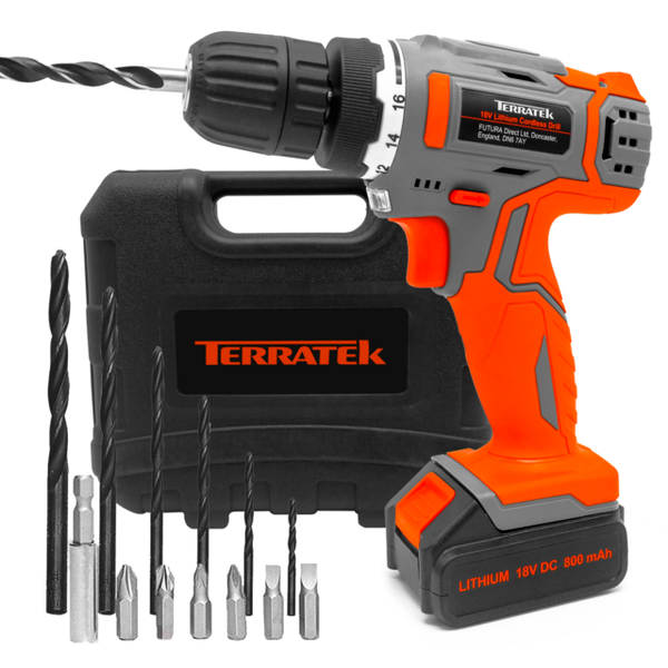 Terratek Cordless 18V Combi Drill - Set of 13 for sale online | eBay