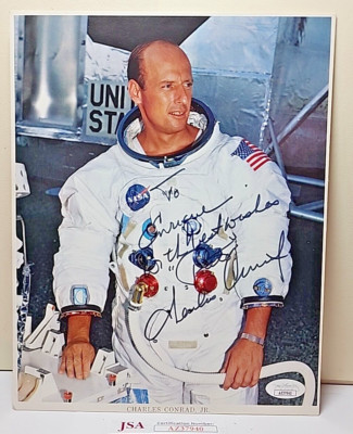 Charles Pete Conrad Jr. NASA Photo JSA Cert Autographed Astronaut ...