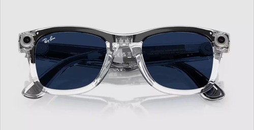 RAY-BAN META WAYFARER LIMITED RW4006 Transitions Clear/Sapphire OPEN ...