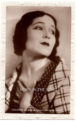 SILENT SCREEN STARLET DOLORES DEL RIO ORIGINAL VINTAGE REAL PHOTO ...