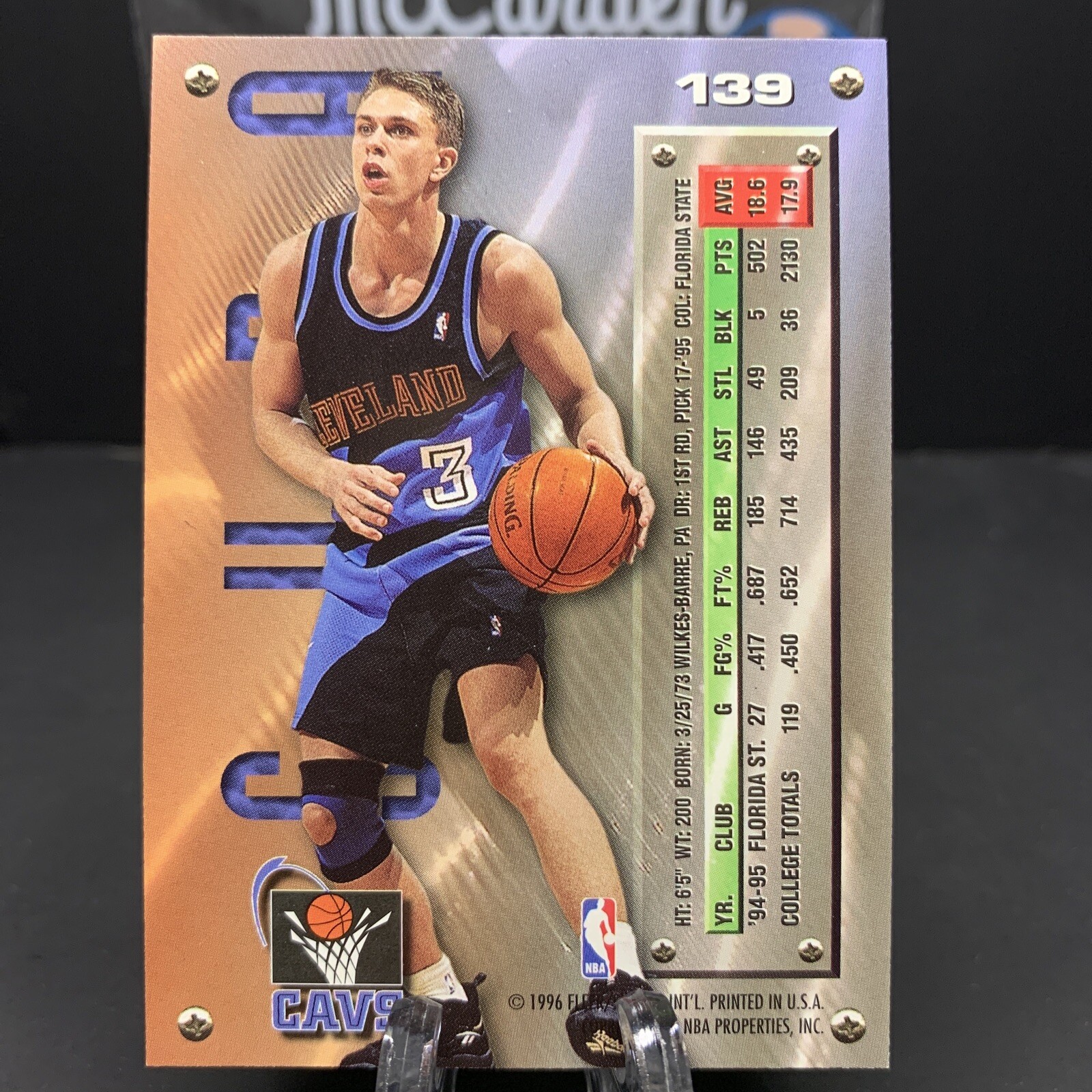 1995-96 Fleer Metal Bob Sura #139 Rookie RC Cleveland Cavaliers | eBay