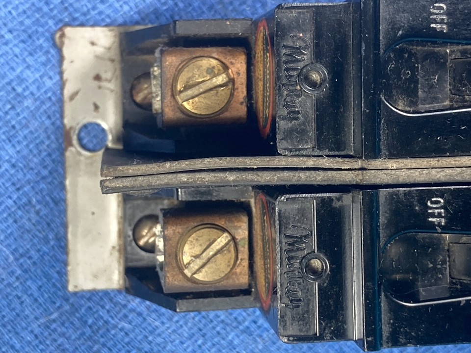 M1 1940s MURRAY ARROW HART 100 AMP Main Breaker Type FUSE BOX PANEL ...