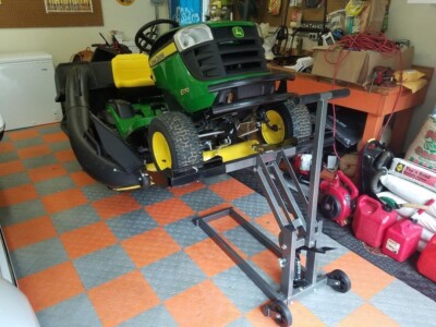 300 lb Atv Riding Lawn Mower Lift Jack Heavy Duty Hydraulic Pump ...