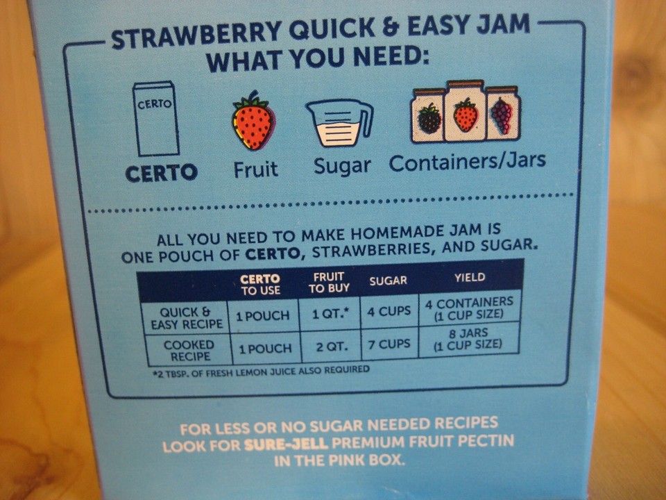 Sure Jell Certo Premium Liquid Fruit Pectin LOT OF 3 BOXES EXP NOV 2025 ...
