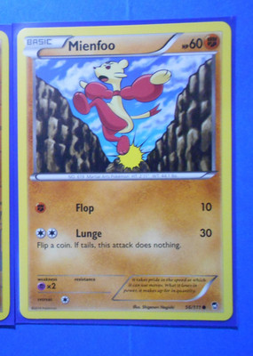Mienfoo 56/111 Pokemon card XY Furious Fists common NM | eBay