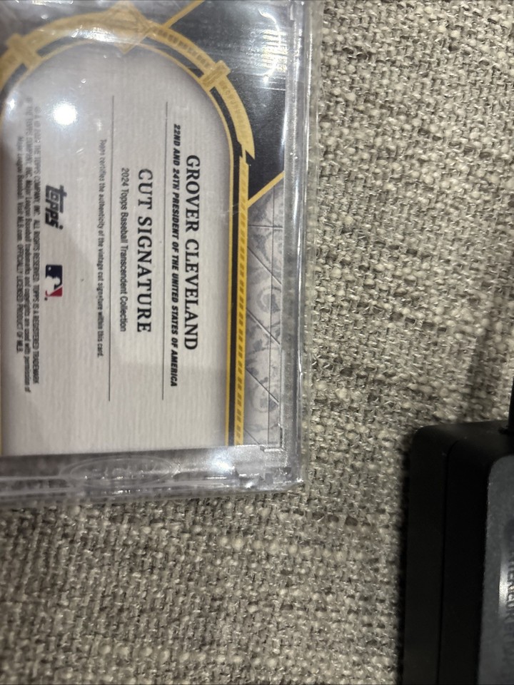 2024 topps transcendent auto 1/1 Grover Cleveland Cut Signature Awesome ...