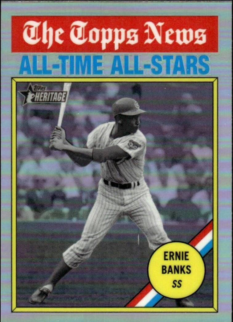 2025 Topps Heritage - All-Time All-Stars Ernie Banks #343 Chrome ...