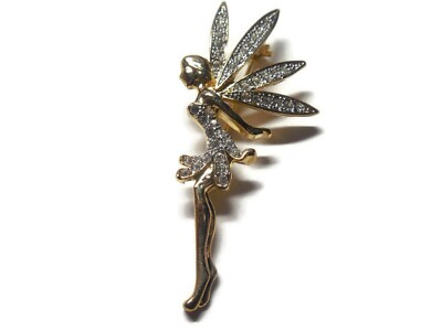 Tinkerbell made with Swarovski Crystal Tinker Fairy Princess Pin Brooch ...