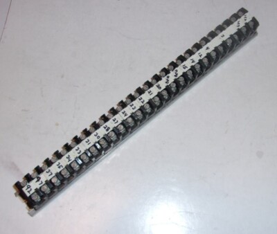 Buchanan Terminal Barrier Block Board Strips (26pt) + Rail- 12"L | eBay