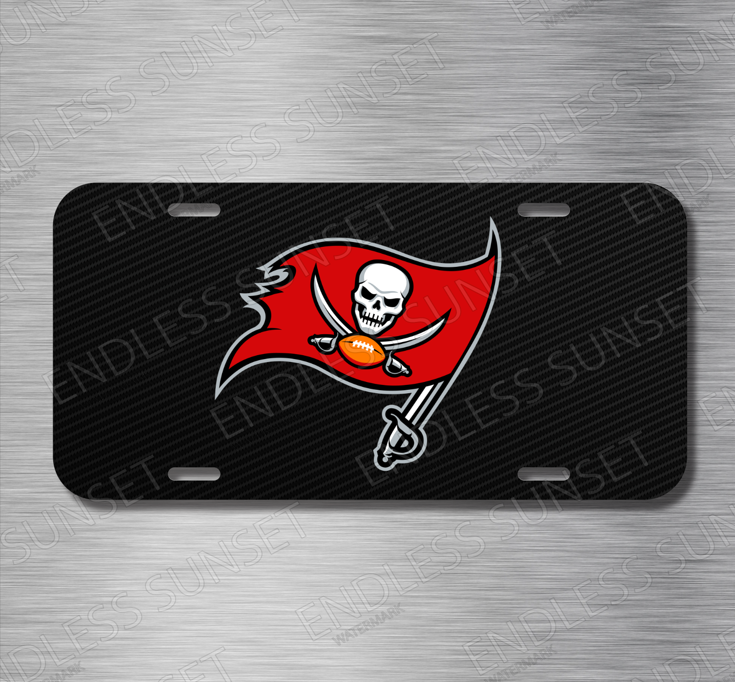 Tampa Florida Tampa Bay Buccaneers Football License Plate Front Auto ...