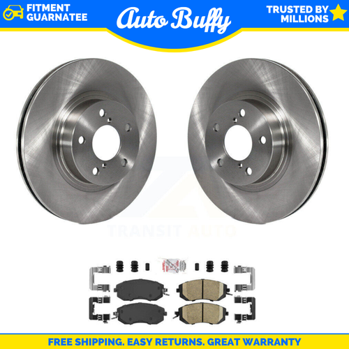 Front Brake Rotors & Integrally Molded Pad Kit For Subaru Impreza Scion ...