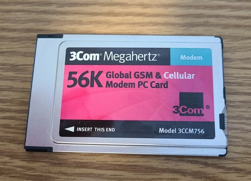 3Com Megahertz 56K Global GSM & Cellular Modem PC Card Model 3CCM756 ...