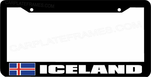 ICELAND flag License Plate Frame | eBay