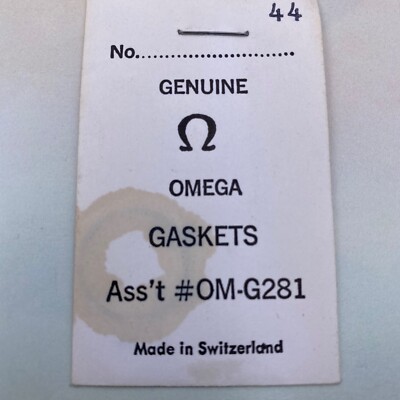 Genuine Omega Back Gasket No. 44 Ass't # OM-G281. Seal Package | eBay