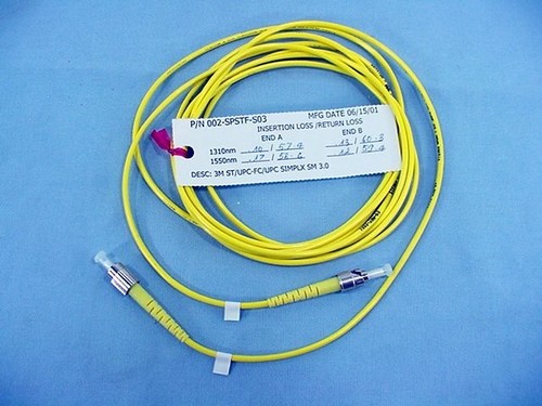 3M Leviton Fiber Singlemode Simplex Optic Patch Cable Cord ST FC SPC ...
