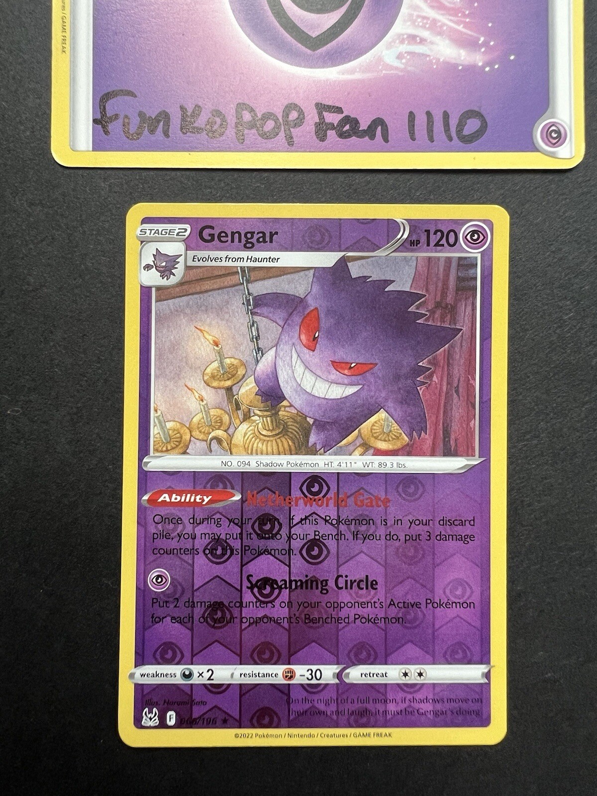 Gengar 66/196 Lost Origin Reverse Holo Rare Pokemon Card TCG | eBay