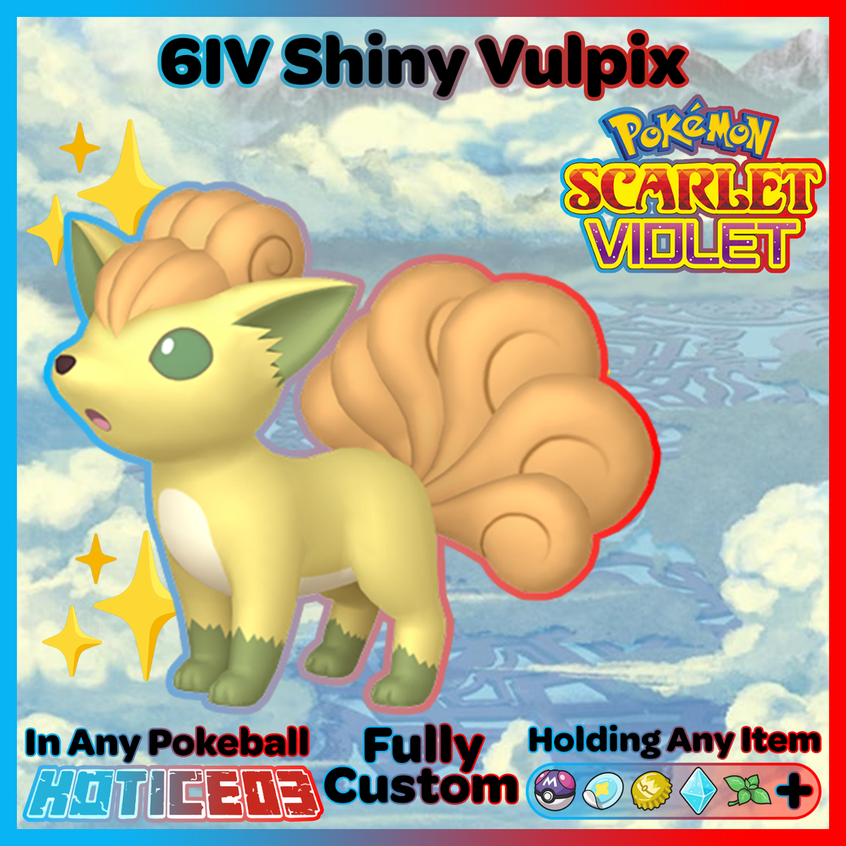 Pokemon Scarlet Shiny Vulpix