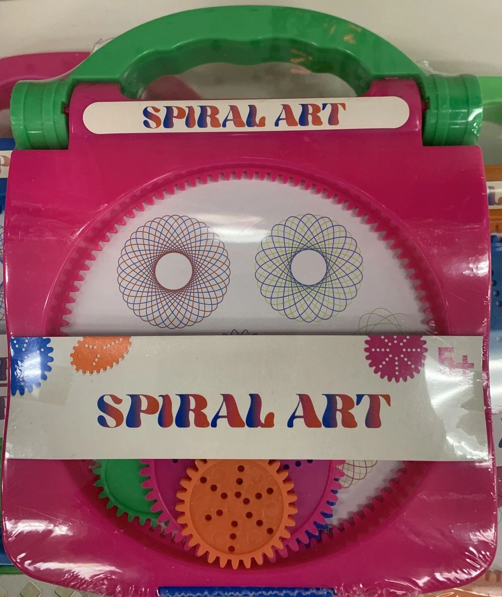 Spiral Art Set With Plastic Stencils