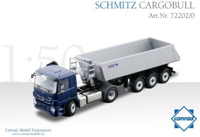 Conrad 72202-0 Mercedes-Benz Schmitz w/Cargobull Dump Trailer 1/50 Die ...