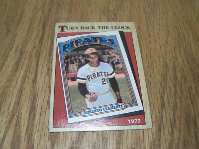 ROBERTO CLEMENTE TURN BACK THE CLOCK 1987 TOPPS BASEBALL CARD # 313 | eBay
