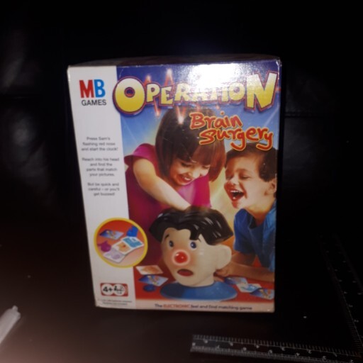 Operation Brain Surgery Complete - MB Games Electronic Game Toy Age 4 ...