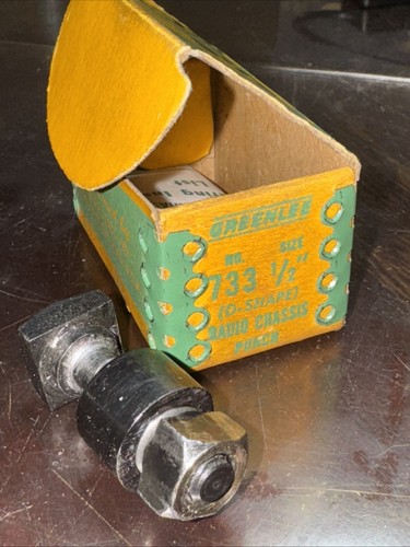 Greenlee No. 733 1/2” D shaped punch - knockout - made in the U.S.A 1pc ...