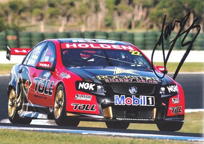 James Courtney Signed 6x4 or 8x12 Photo PRINT V8 Supercars HRT HOLDEN ...