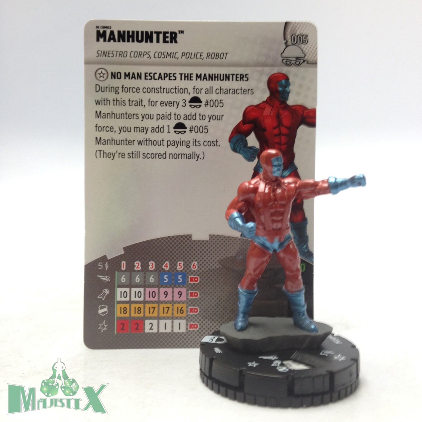 Heroclix DC Notorious set Manhunter #005 Common figure w/card! | eBay