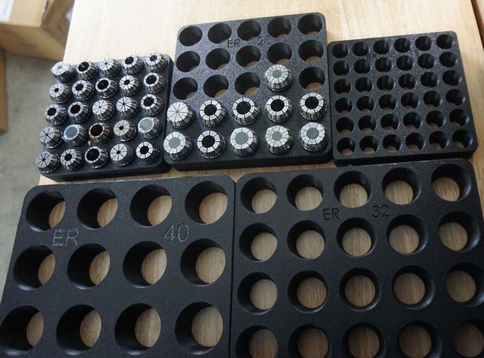Compact ER16 Collet Rack - Holds 25 Collets - Made in USA - 3D Printed ...