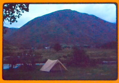 35mm Old Photo Slide 1980's Colour Color Tent Mountain Camping Int ...