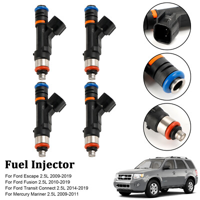 4PCS Fuel Injector 0280158162 Fit Ford Escape Fusion Fit Mercury ...
