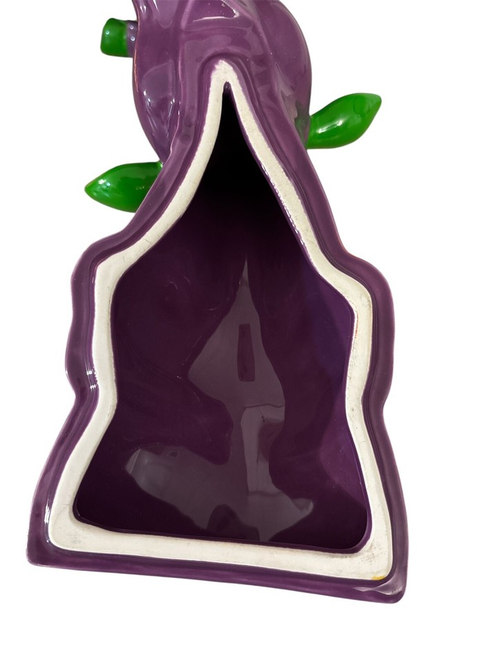 Cow Parade Cookie Jar Fruit Print Purple Kitchen Collection Decor 16 ...