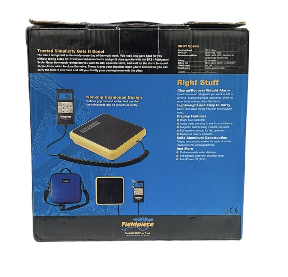 Fieldpiece SRS1 Refrigerant Scale & Meter 872641003272 | eBay