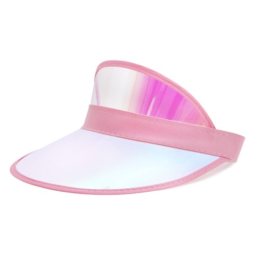 Surkat Plastics Clear Translucent Sun Visor Hat Golf Beach Tennis Poker ...