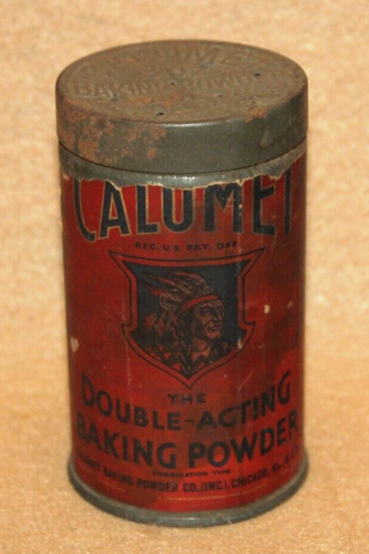 CALUMET The Double-Acting Baking Powder Paper Label Tin Vintage | eBay