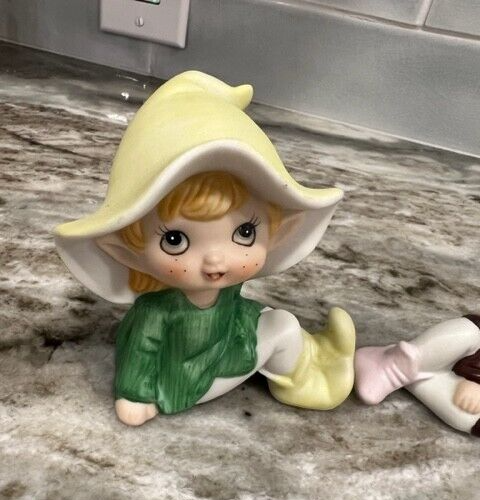 Homco Elf Pixie Figurines 5213 Set Of 3 Vintage | eBay