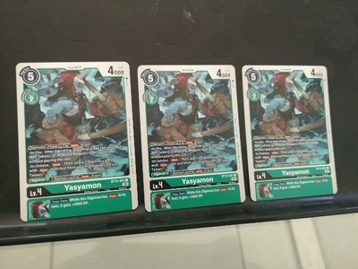 Yasyamon *3 Carte Digimon Anglais Bt12-051 | eBay