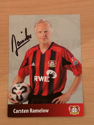 Carsten Ramelow Bayer 04 Leverkusen Autogrammkarte original signiert # ...