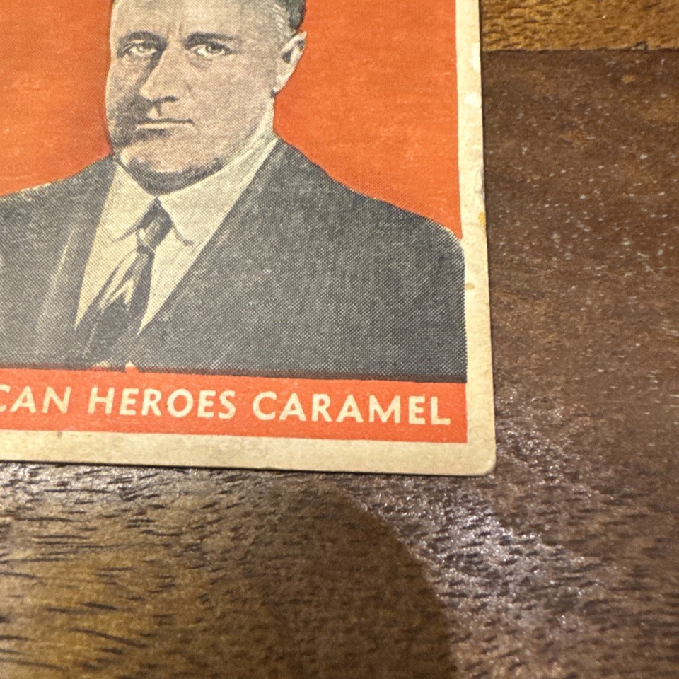 1932 US Caramel Franklin Roosevelt American Heroes Presidents R114 ...