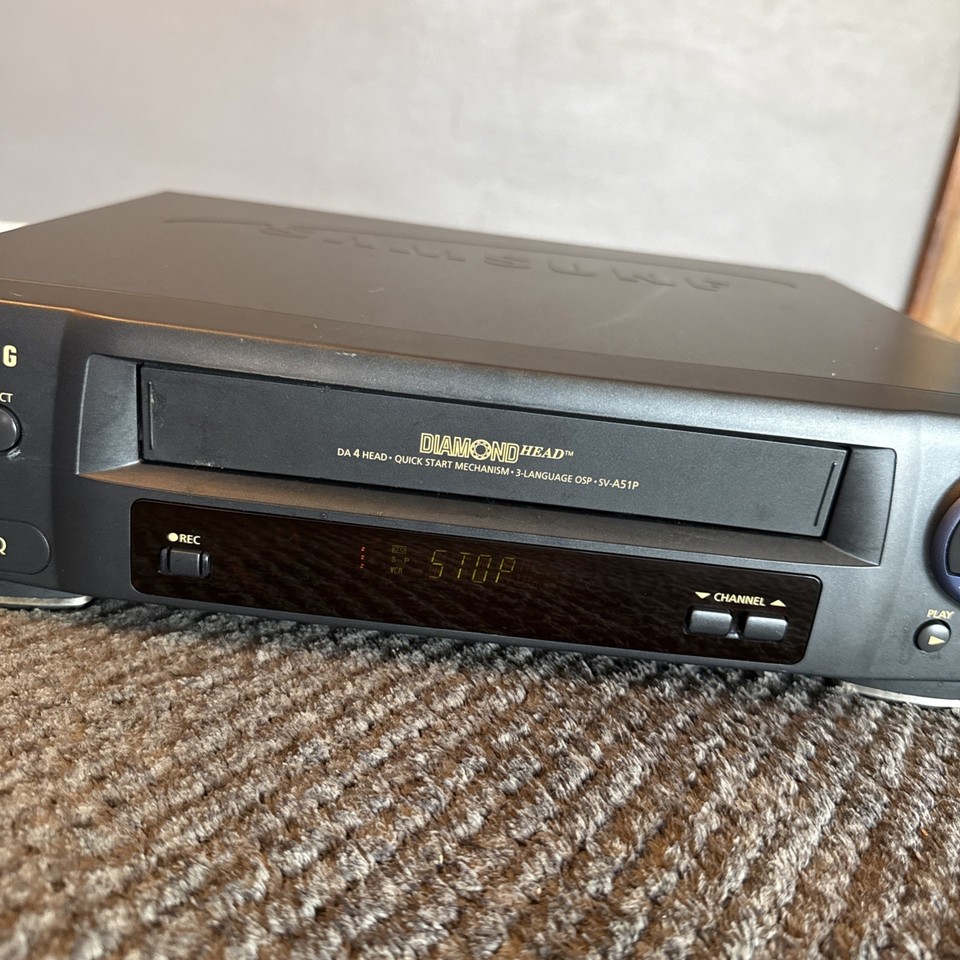 Samsung SV-A51P VHS Player Diamond Head 4 DA Head System Tested Import ...