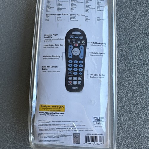 RCA Universal TV Remote Control 3 Three Device RCR314WR - NEW | eBay