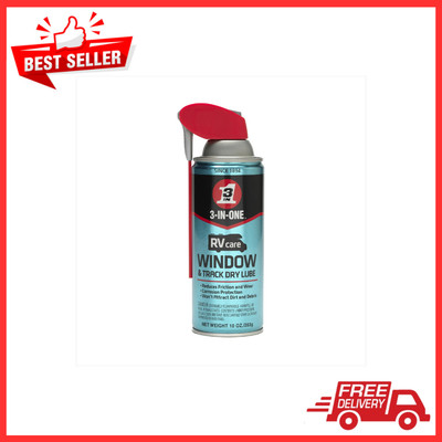 ( Pack of 1 ) 3-IN-ONE RV Care Window & Track Dry Lube Spray - ( FREE ...