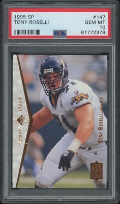 1995 SP #147 Tony Boselli RC Rookie PSA 10 GEM MT JAGUARS HOF | eBay