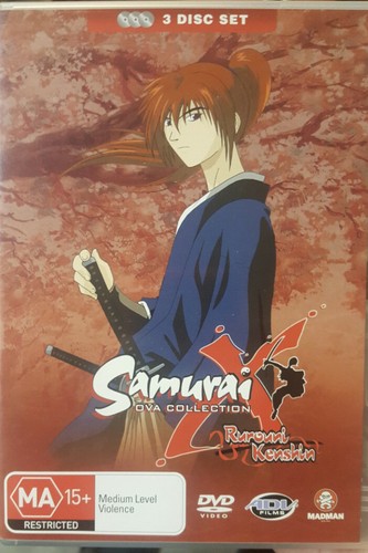 SAMURAI X OVA COLLECTION RUROUNI KENSHIN RARE DVD 3 DISC SET ANIMATION ...