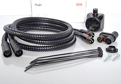 DEFA 460766 Verbindungskabel Set mit T-Stück mit Steckdose + Connection ...