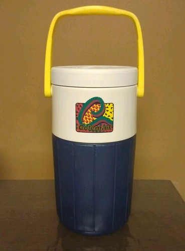Vtg 1990's Coleman Water Cooler W/Spout 5590 Blue Poly Lite 1/2 Gallon ...