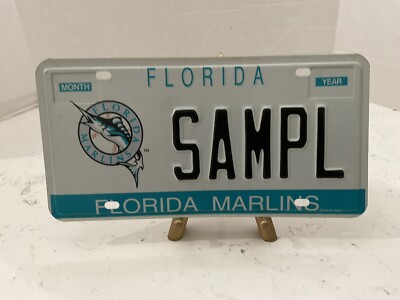 Florida SAMPL Florida Marlins License Plate | eBay