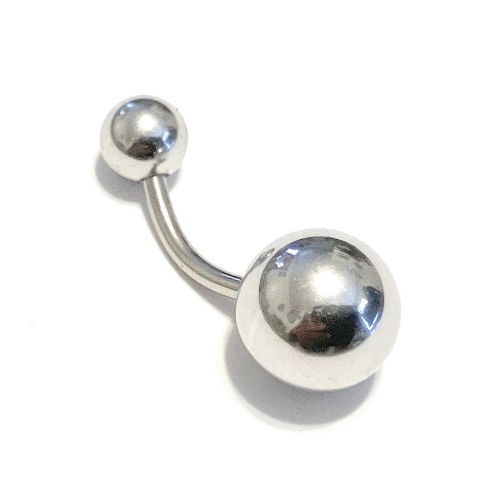 Surgical Steel 14g, 12g & 10g VCH Barbell in 10mm Length & 6mm & 10mm ...