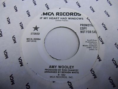 Amy Wooley If My Heart Had Windows 45 rpm WLP DJ promo MCA VG+ | eBay