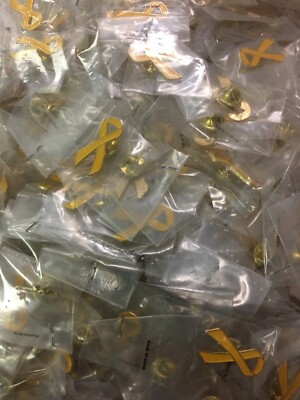 (50) Yellow Ribbon Lapel Pins Quality Metal Brand New SUPPORT ISRAEL | eBay